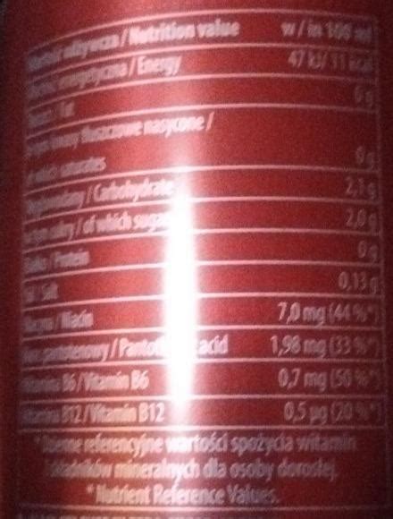 Black Energy Sex Energy Gazowany Napój Energetyzujący 500 Ml Kalorie