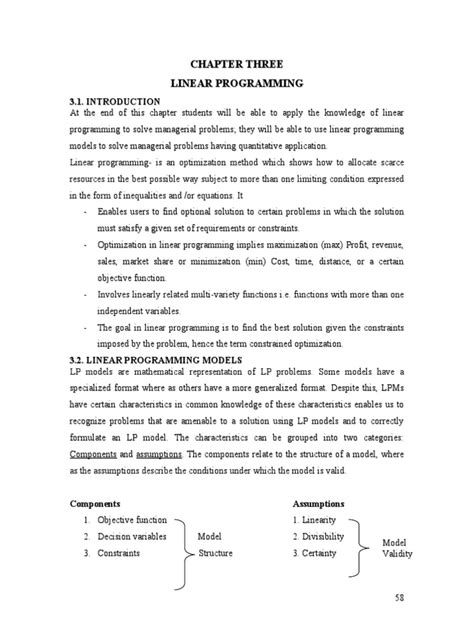 Business Mathematics CH - 3 | PDF | Mathematical Optimization | Linear ...