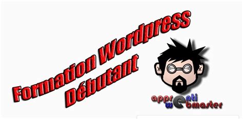 formation wordpress débutant apprenti webmaster