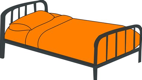 Kinderbett Bett Orange Kostenlose Vektorgrafik Auf Pixabay