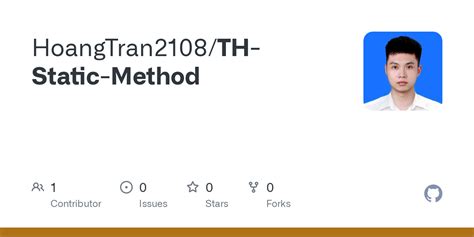 Github Hoangtran2108th Static Method