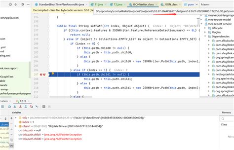 [bug] fastjson 2 0 27 snapshot版本调用json tojsonstring 方法时，产生npe · issue