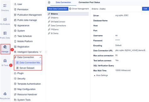 data connection overview finebi help document