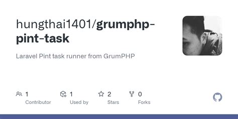 github hungthai1401 grumphp pint task laravel pint task runner from