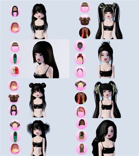 Dress To Impress Hair Combos Idee Per Disegnare Tutorial Idee