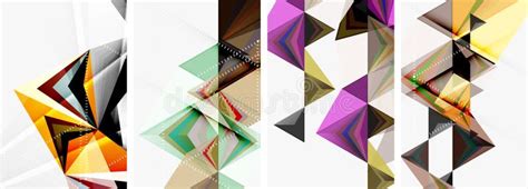 Triangle Blend Geometric Concept Poster Designs For Wallpaper Business Card Cover Poster