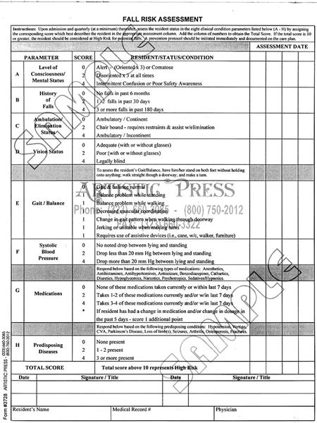 Fall Risk Assessment