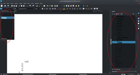 Text Elements On Libreoffice Writer Gui Not Rendering In The Right