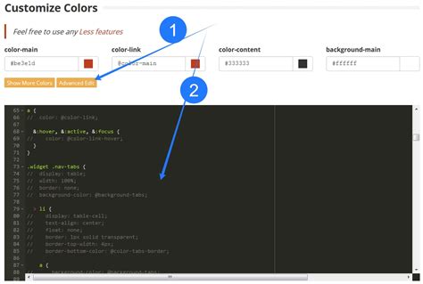 Customizing CSS Styles Widgets Demo Pages