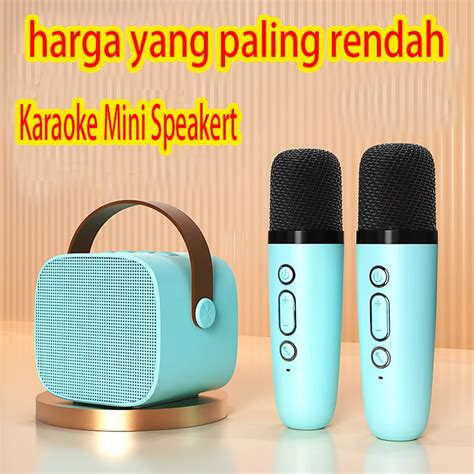 Jual Karaoke Mini Speaker Microphone Karaoke Premium Set Speaker Bluetooth Wireless With Mic