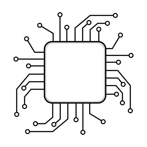 Premium Vector Processor Icon Logo Vector Design Template