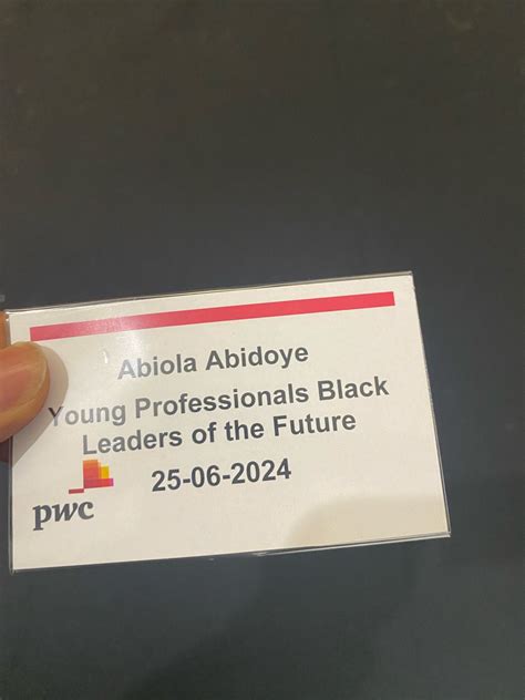 Abiola Abidoye On Linkedin I Was Very Fortunate That I Could Attend The Pwc And Young