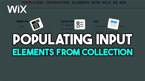 populating input elements with data from wix collection wix ideas
