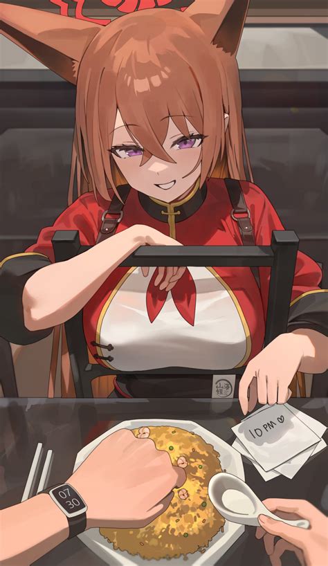 Hood James X Rumi Blue Archive Blue Archive Highres 1girl