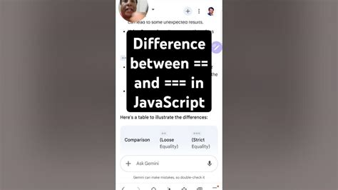Difference Between And In Javascript Javascript
