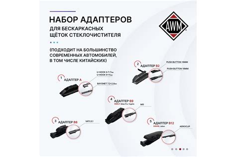 Щетка стеклоочистителя бескаркасная B 16 R AWM 410000022 - выгодная ...