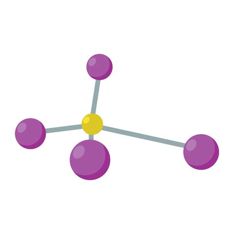 Abstract Molecule Icon Flat Style 15390662 Vector Art At Vecteezy