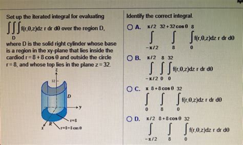 solved set up the iterated integral for evaluating