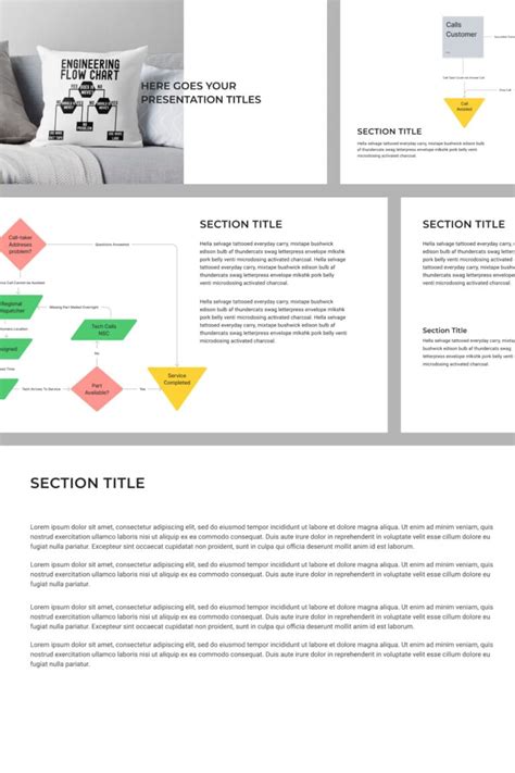 Minimal Powerpoint Flowchart Template Free MasterBundles