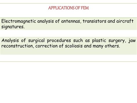 Introduction Of Finite Element Analysis1 Pptx Physics Science