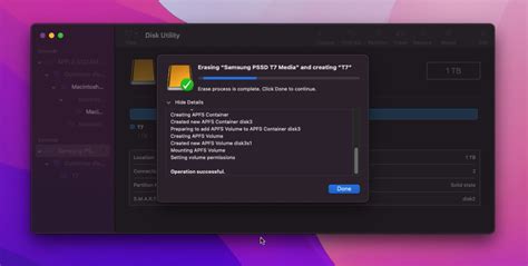 How To Reformat A Samsung T7 Ssd To Apfs — Thoughts On All Things