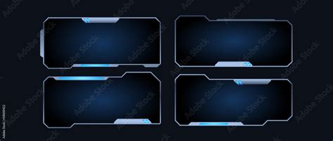 Futuristic Technology Frames Interface Hud Element Design For Ui Games Web And App Futuristic