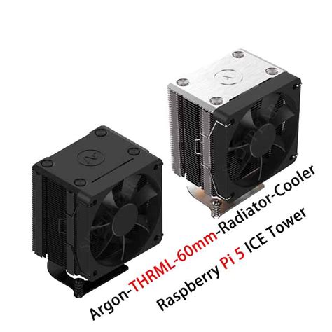 树莓派5 Ice Tower冰塔argon Thrml 60mm散热cpu铜管鳍片