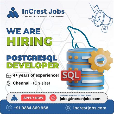 Increst Jobs On Linkedin Incresting Increstjobs Postgresqldeveloper