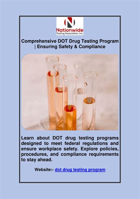 Ppt Comprehensive Dot Drug Testing Program Ensuring Safety And Compliance Powerpoint