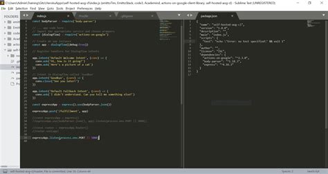 Dialogflow Intenthandler Not Found For Intent · Issue 209 · Actions