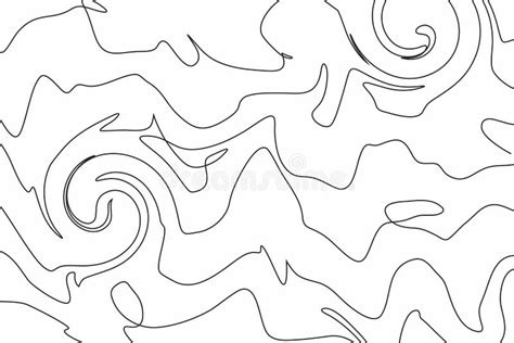 Monochrome Chaos Lines Curved Random Chaotic Pattern Art Abstract Background Isolated Stock