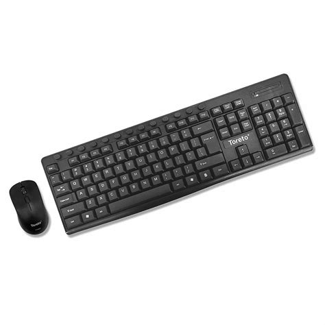 Toreto Combo Multimedia Wireless Keyboard And Mouse Silent Button Design With Shortcut Key