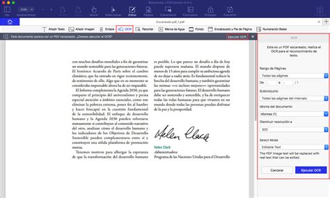como generar un pdf con la caracterstica ocr en formato