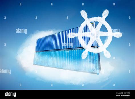 Cloud Kubernetes Helm Concept With The Containers Stock Photo Alamy