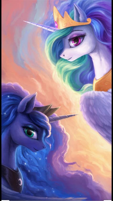 Princess Celestia And Princess Luna Wallpaper By Imladdi