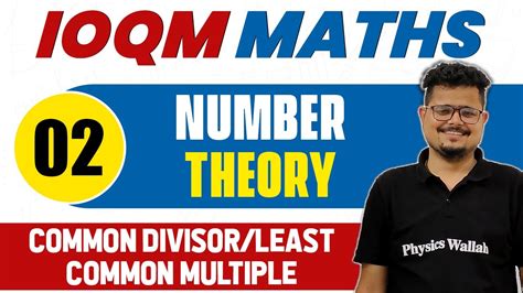 number theory 02 common divisor and least common multiple maths