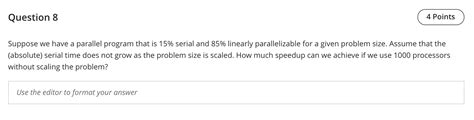 Solved Question Points Suppose We Have A Parallel Chegg