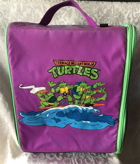 Vintage Wiz Personal Locker Backpack Book Bag Tmnt Teenage Mutant Ninja