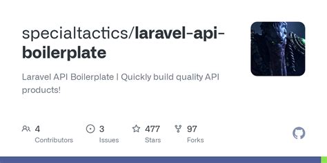 Github Specialtacticslaravel Api Boilerplate Laravel Api