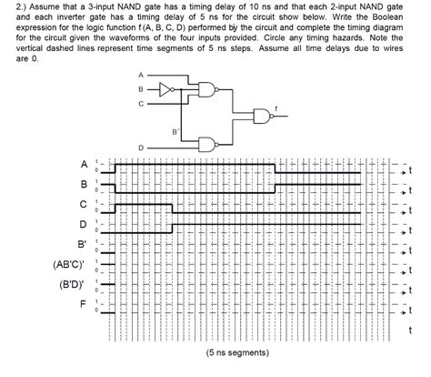 2 Assume That A 3 Input Nand Gate Has A Timing Delay Of 10 Ns And