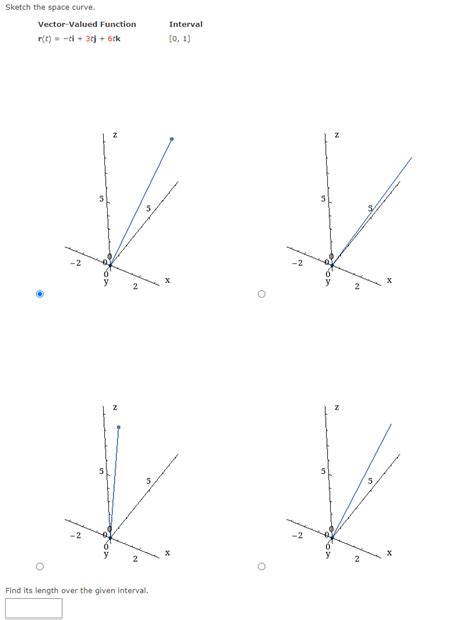 Solved Sketch The Space Curve Vector Valued Function