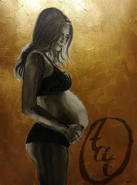 Custom Nude Or Partial Nude Portraits Hand Painted With Ink From Photo Optional Embellishments