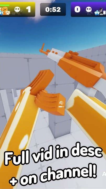 Dominating With Ak 47 Skin In Roblox Rivals Shorts Roblox Rivals