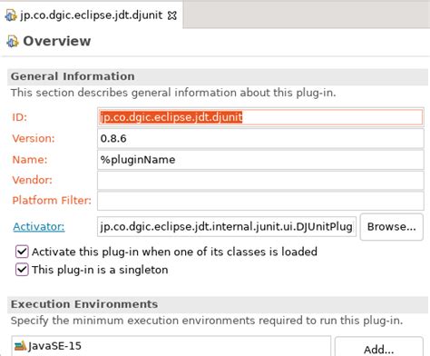 Djunitをjava15、eclipse2021 03で使用する Eclipse Qiita