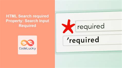 Html Search Type Property Search Input Type Codelucky