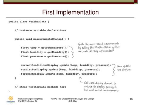 CMPE 135 Object Oriented Analysis And Design October 24 Class Meeting Ppt Download