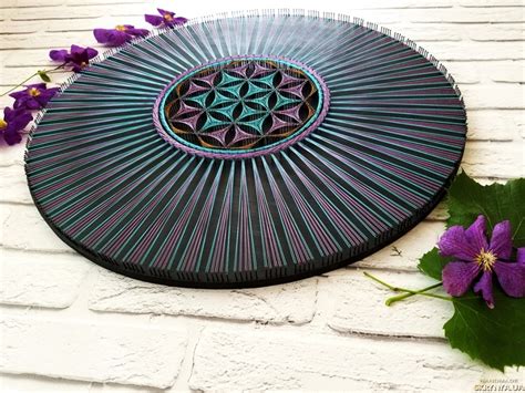 Купити Картина квітка життя мандала нитками с Skrynya Ua