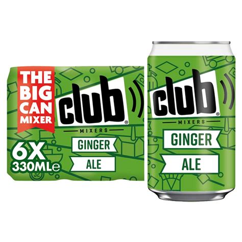 Club Ginger Ale 6 X 330ml Tesco Groceries