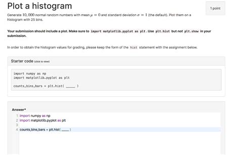 Plot A Histogram Point Generate Normal Chegg
