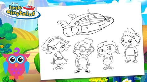 Coloring Little Einsteins June Leo Annie Quincy And Rocket